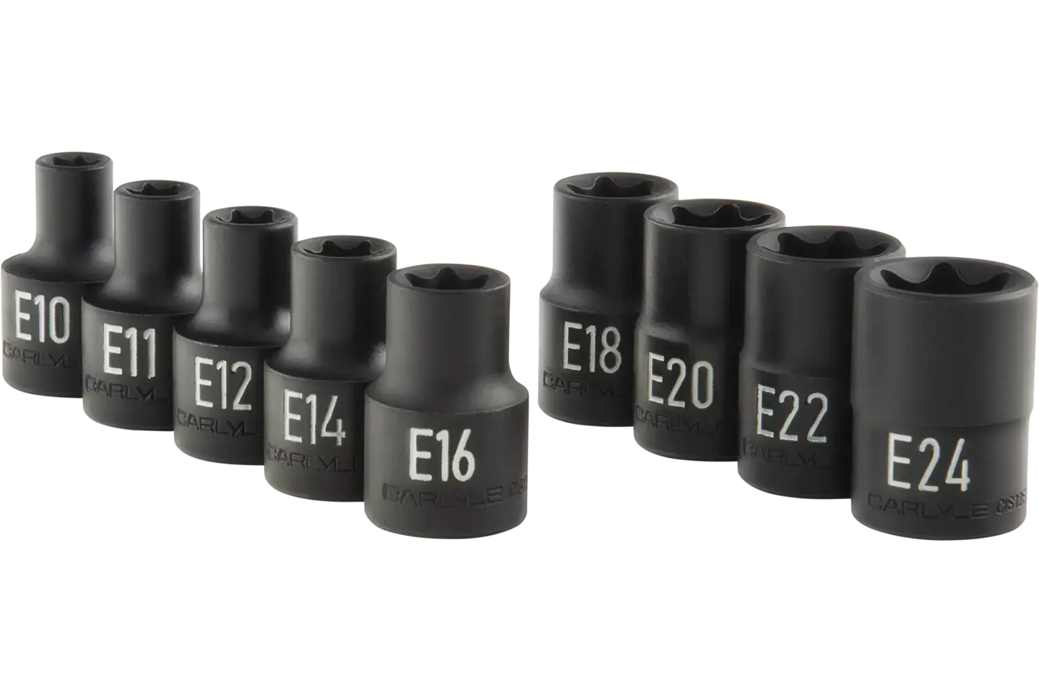 1/2 in. Drive Standard Depth External Torx/Star Impact Socket Sets - SAE